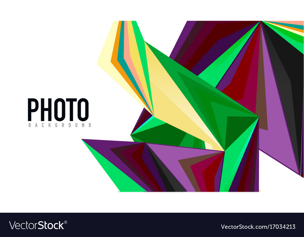 Modern triangle presentation template Royalty Free Vector