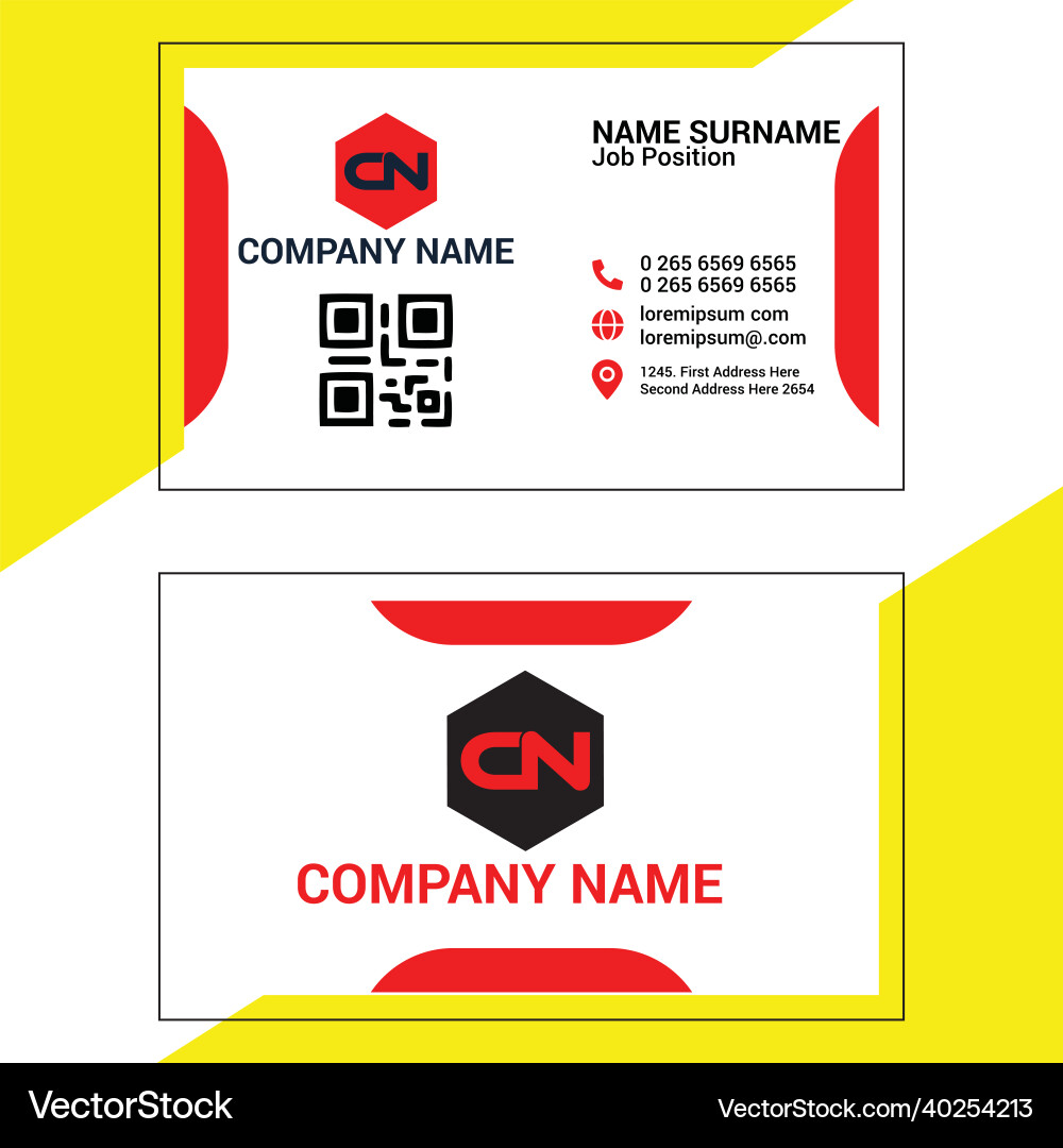 Print smart id business card Royalty Free Vector Image