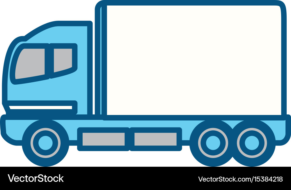 Cargo truck vehicle Royalty Free Vector Image - VectorStock