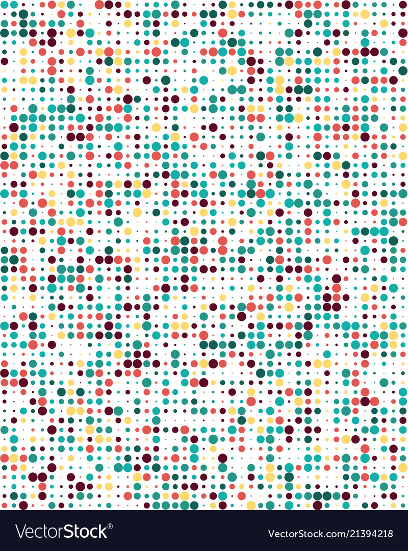 Pattern with colorful dots Royalty Free Vector Image