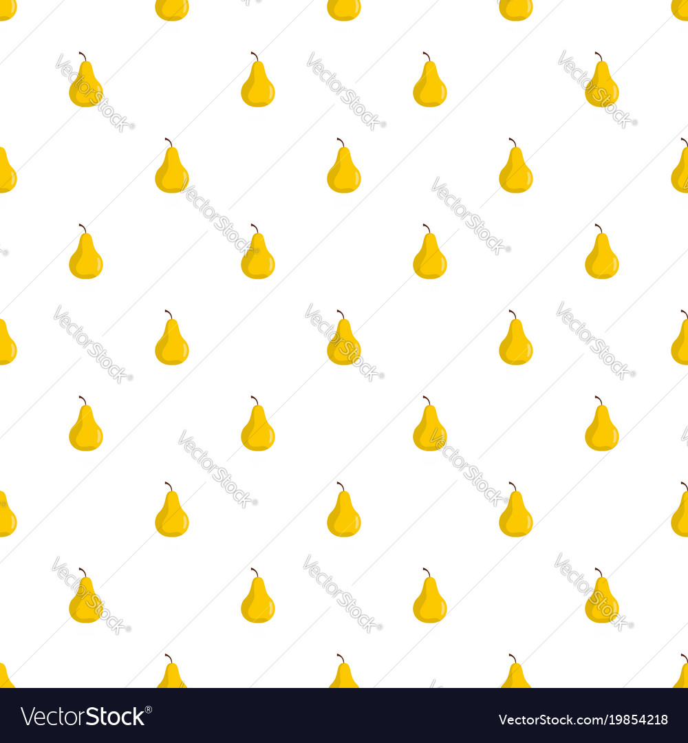 Pear pattern seamless Royalty Free Vector Image
