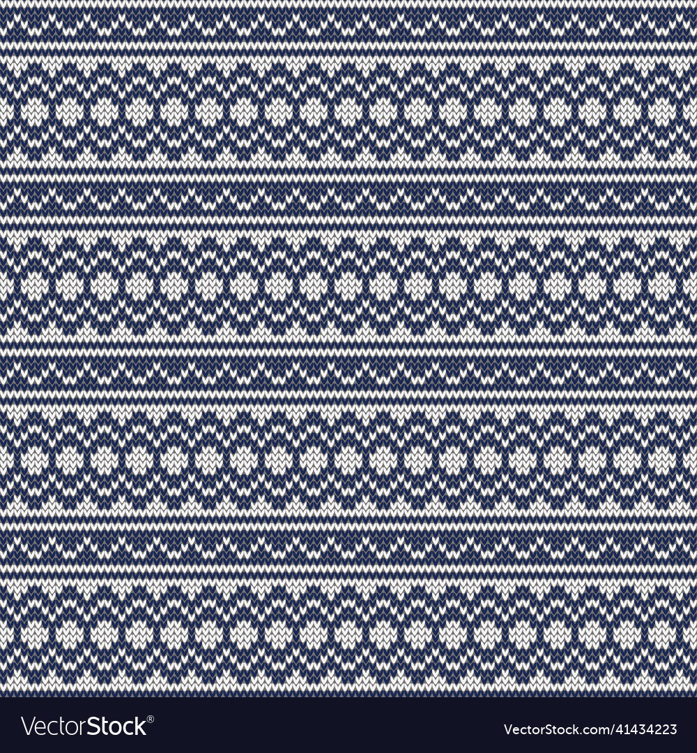 Knitting texture pattern winter textile Royalty Free Vector
