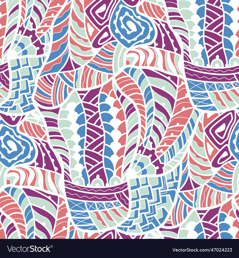 Seamless pattern with a simple abstract drawing Vector Image