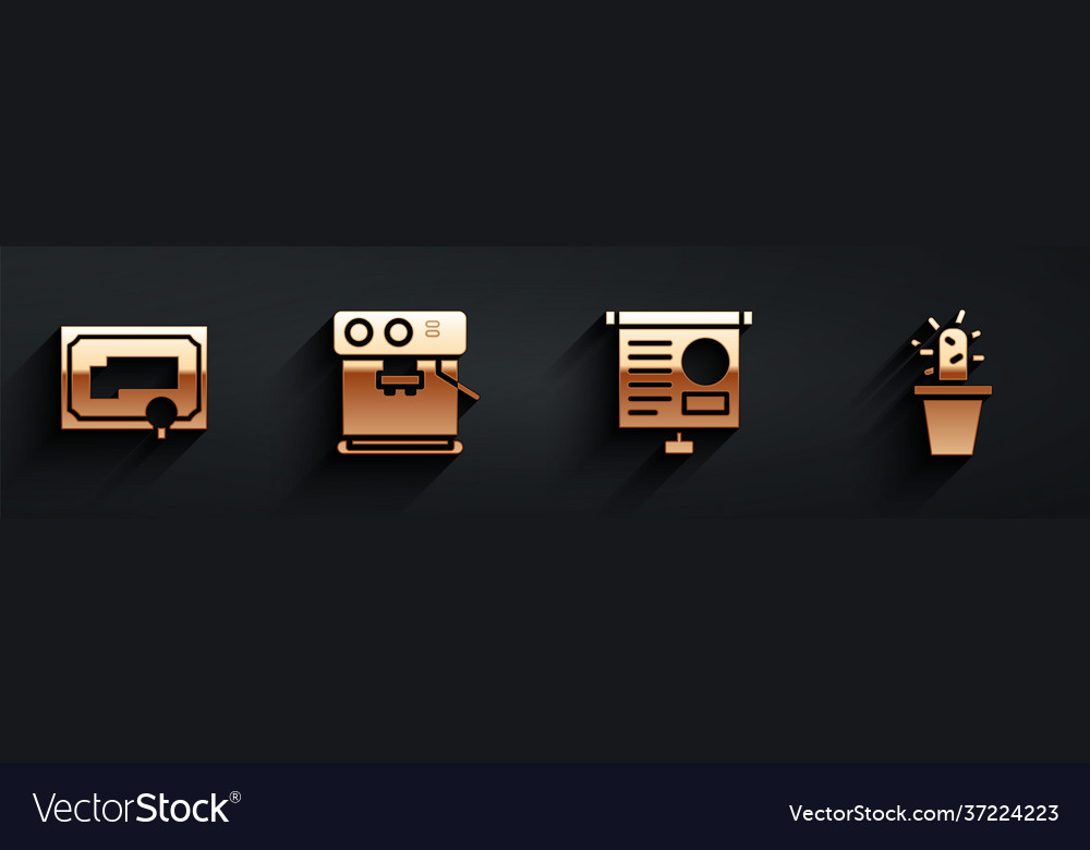 Set certificate template coffee machine Royalty Free Vector