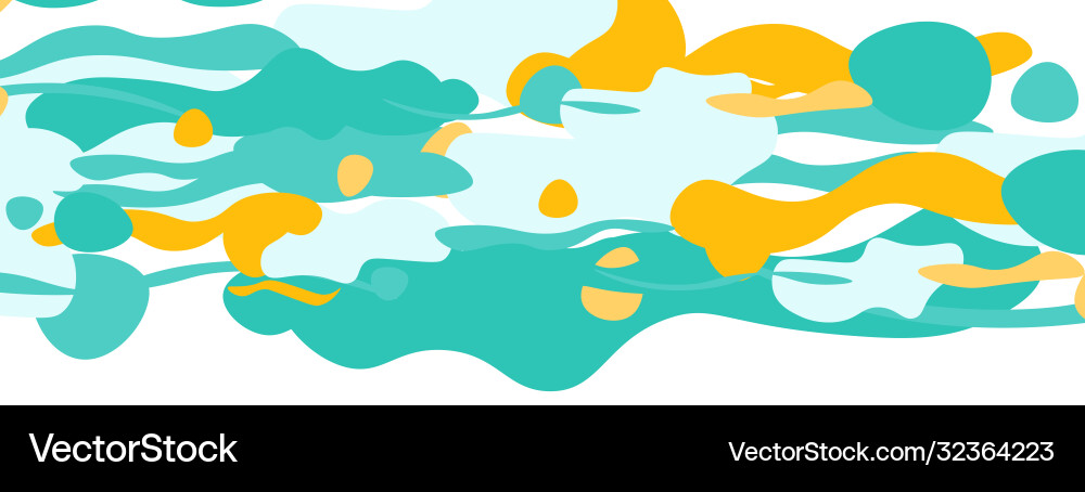 Trendy liquid style shapes abstract design Vector Image