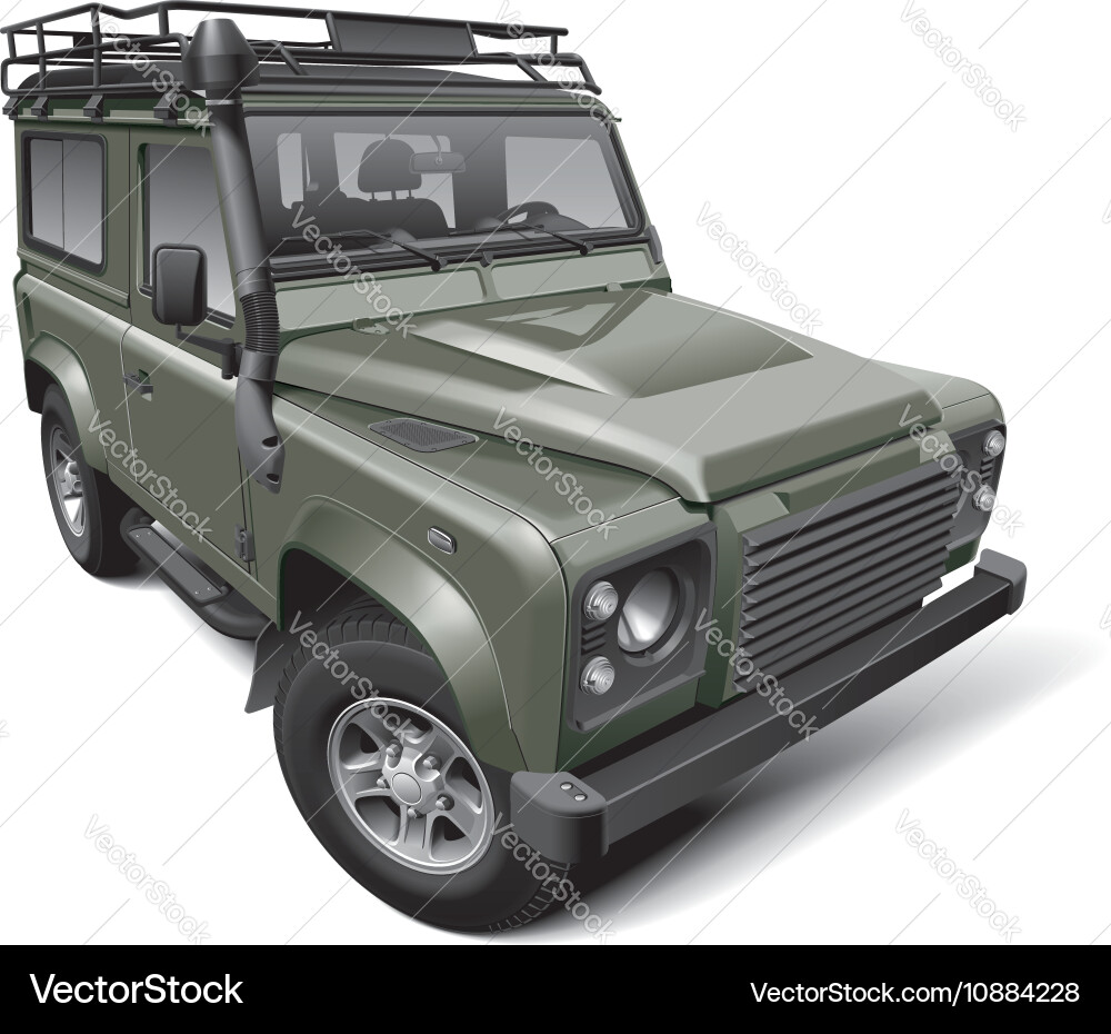 British off road utility vehicle Royalty Free Vector Image