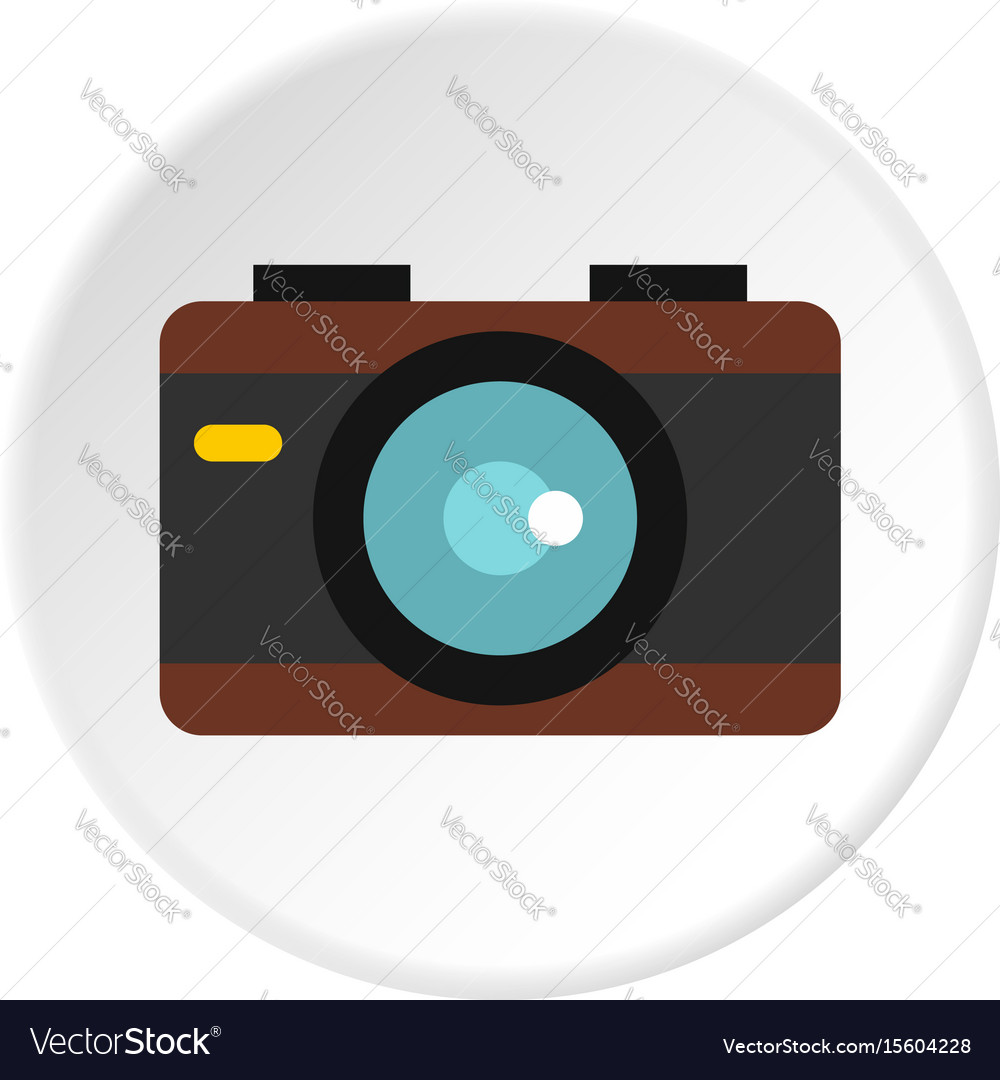Camera icon circle Royalty Free Vector Image - VectorStock