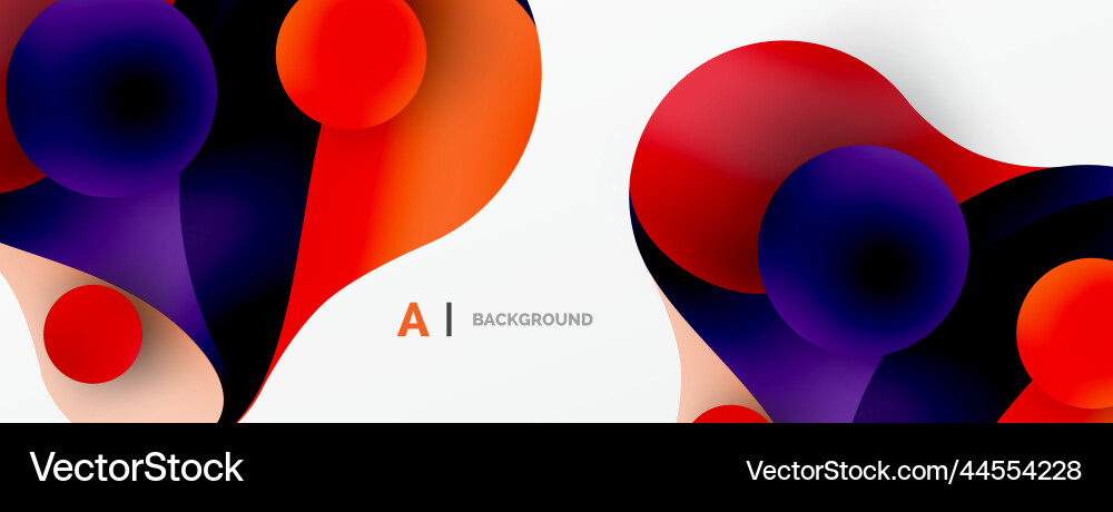 Flowing geometric shapes minimalist abstract Vector Image
