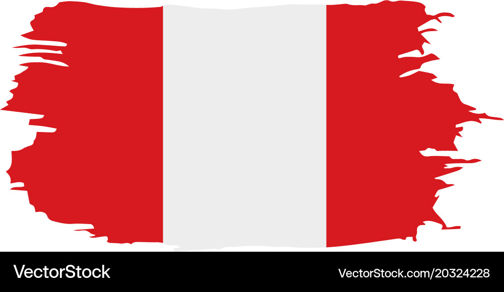 Peru flag Royalty Free Vector Image - VectorStock