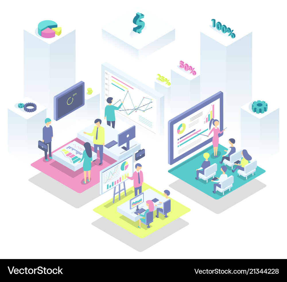 Productive teamwork as recipe for success concept Vector Image