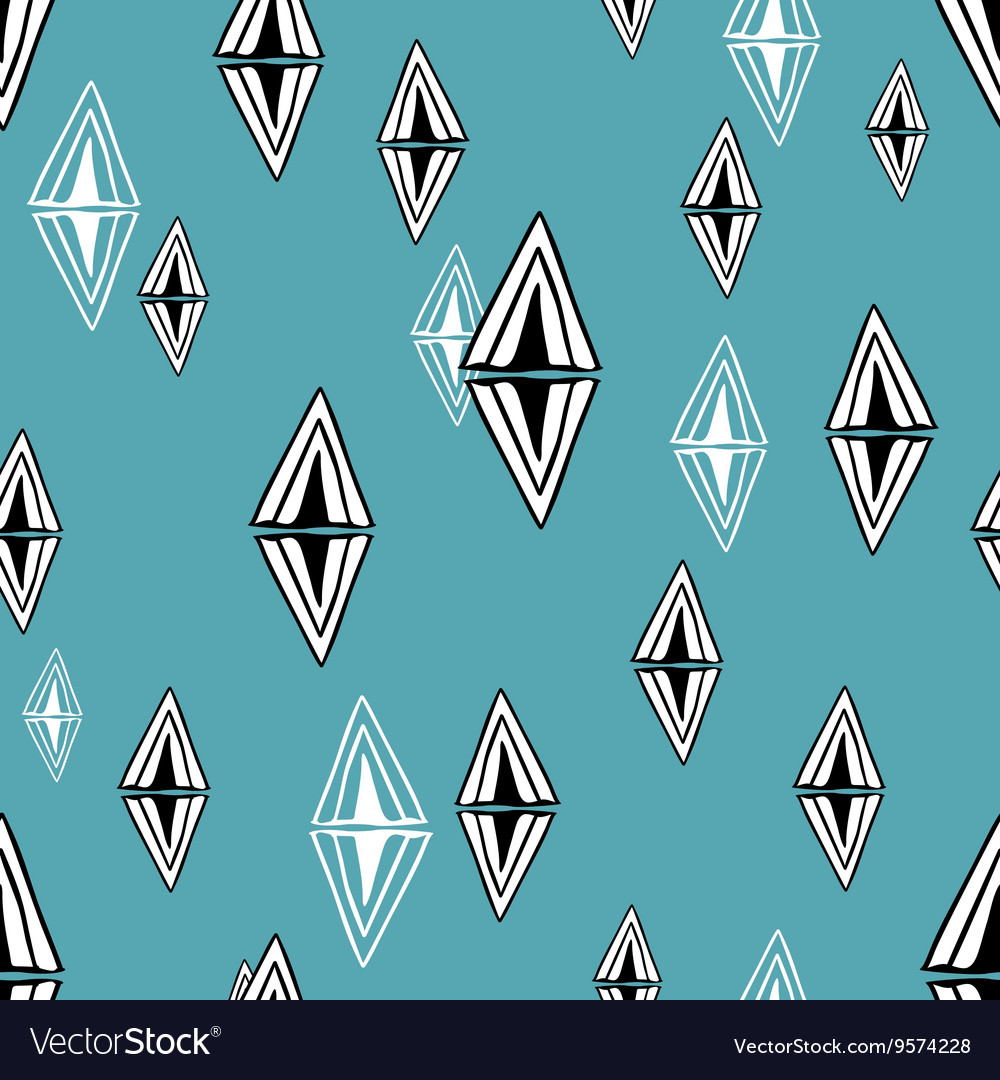 Seamless pattern with design elements Royalty Free Vector