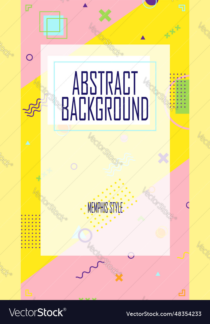 Abstract bright background with geometric pattern Vector Image