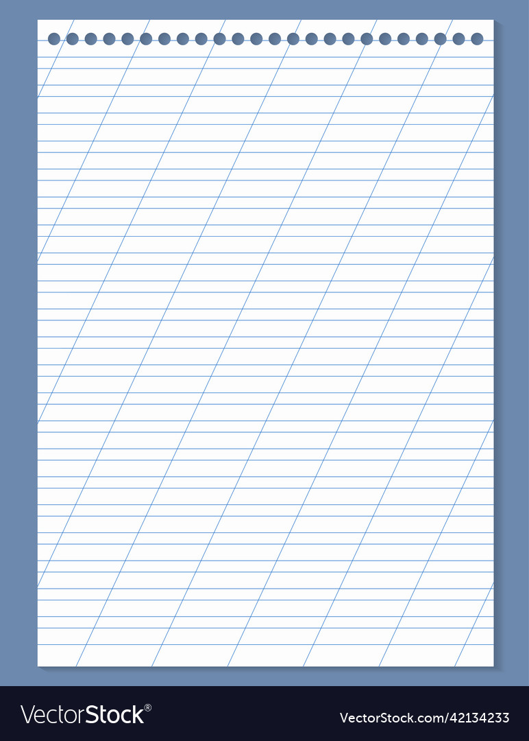 Graph paper printable lined grid paper with color Vector Image