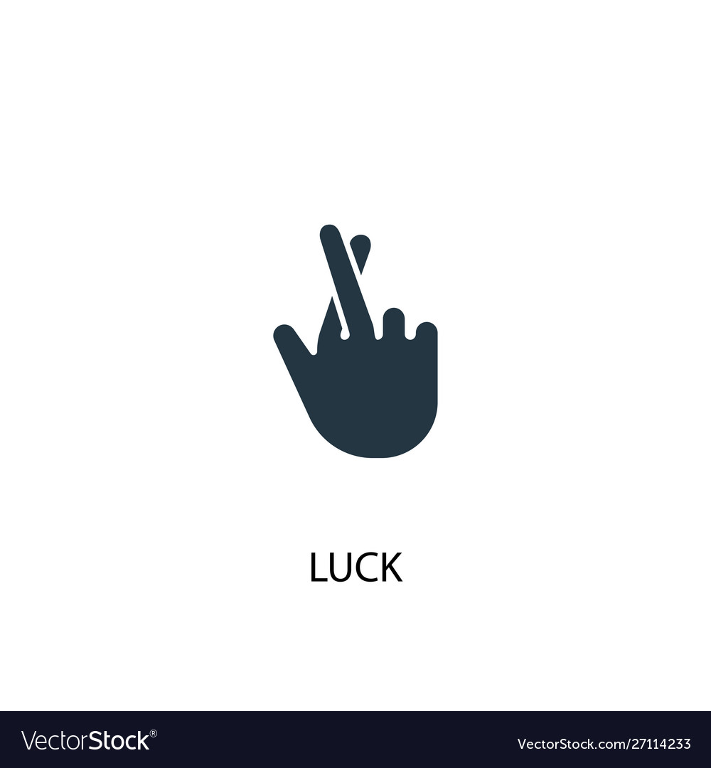 Luck icon simple element Royalty Free Vector Image