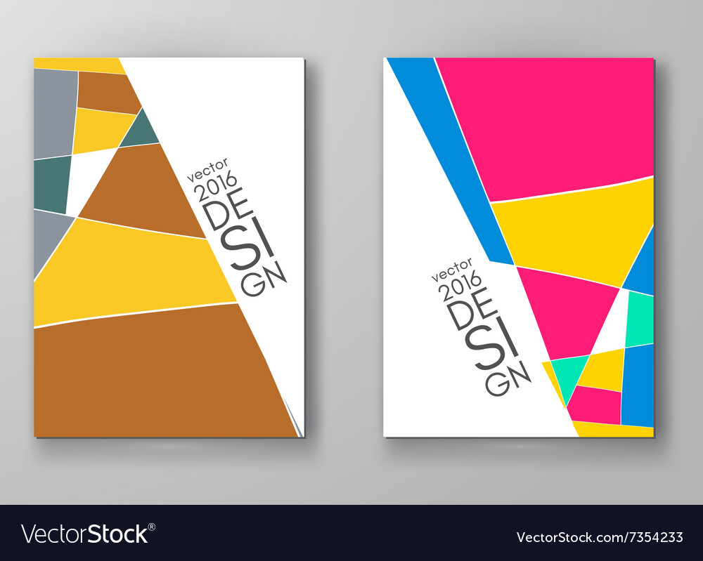 Set of abstract design templates Royalty Free Vector Image