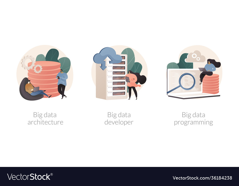 Database Storage Abstract Concept Royalty Free Vector Image