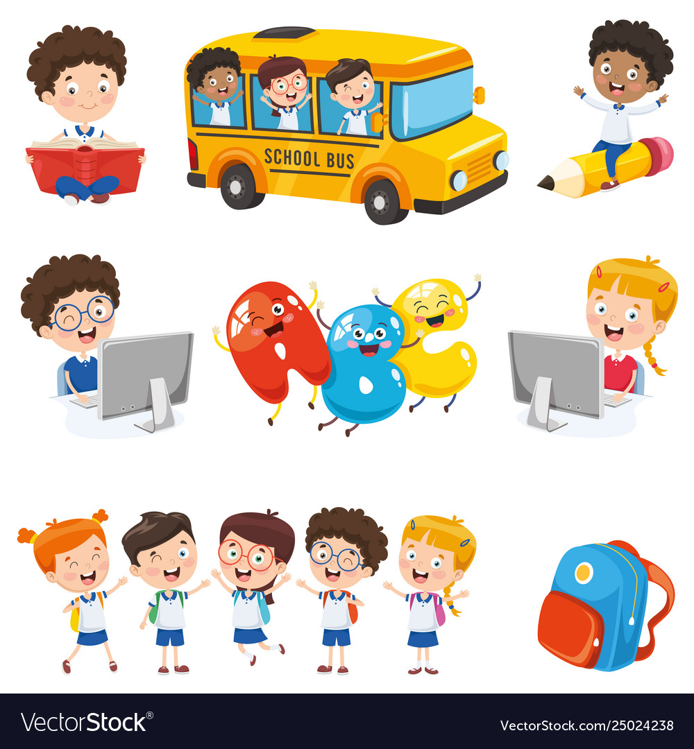 Education elements Royalty Free Vector Image - VectorStock