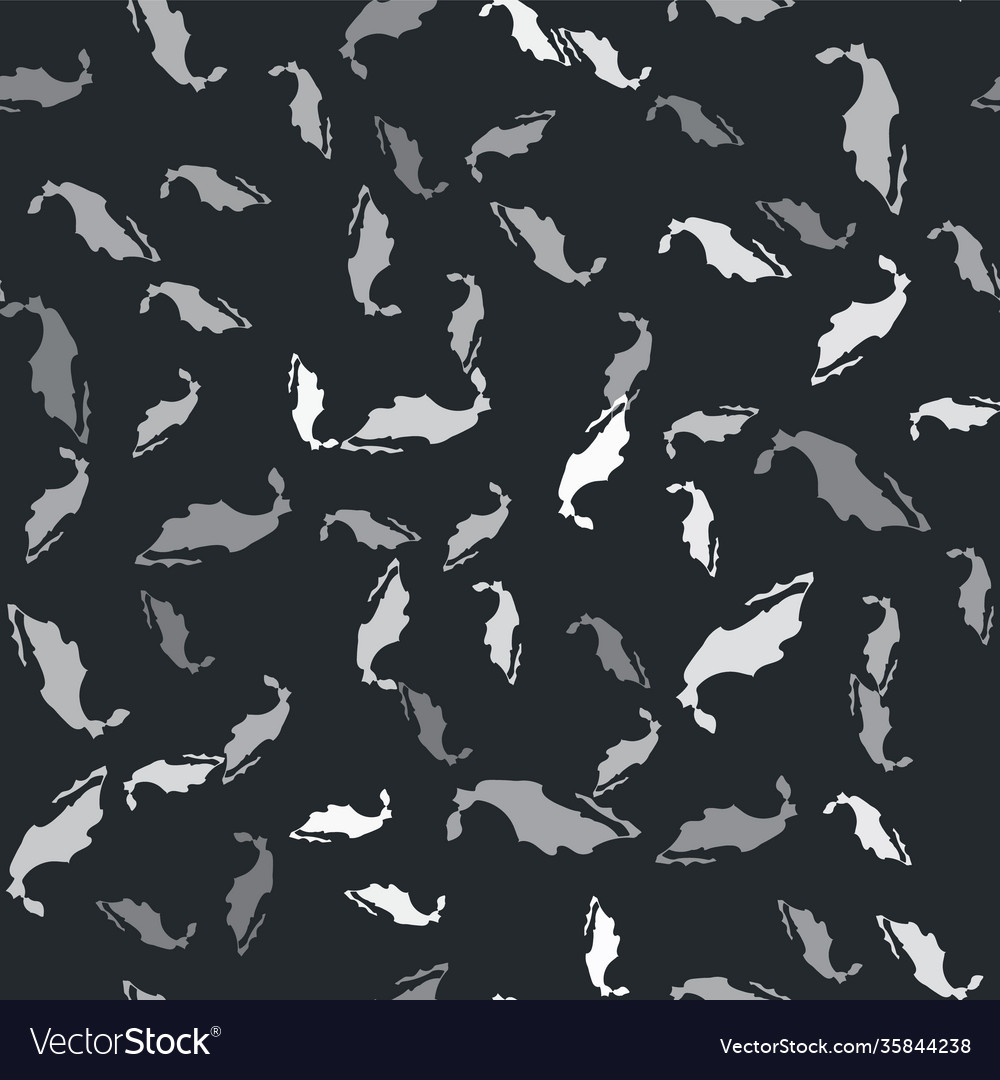 Grey map mexican icon isolated seamless pattern Vector Image