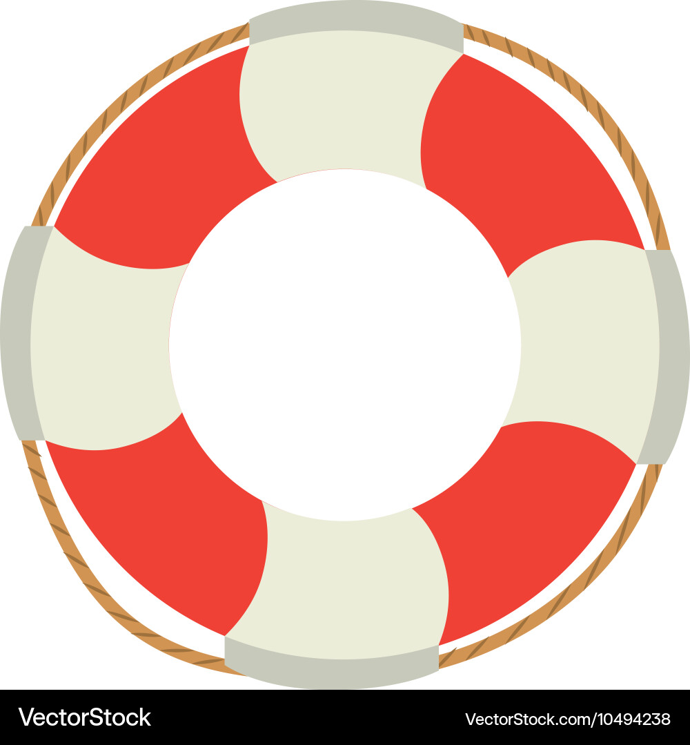 Life bouy lifebelt design Royalty Free Vector Image