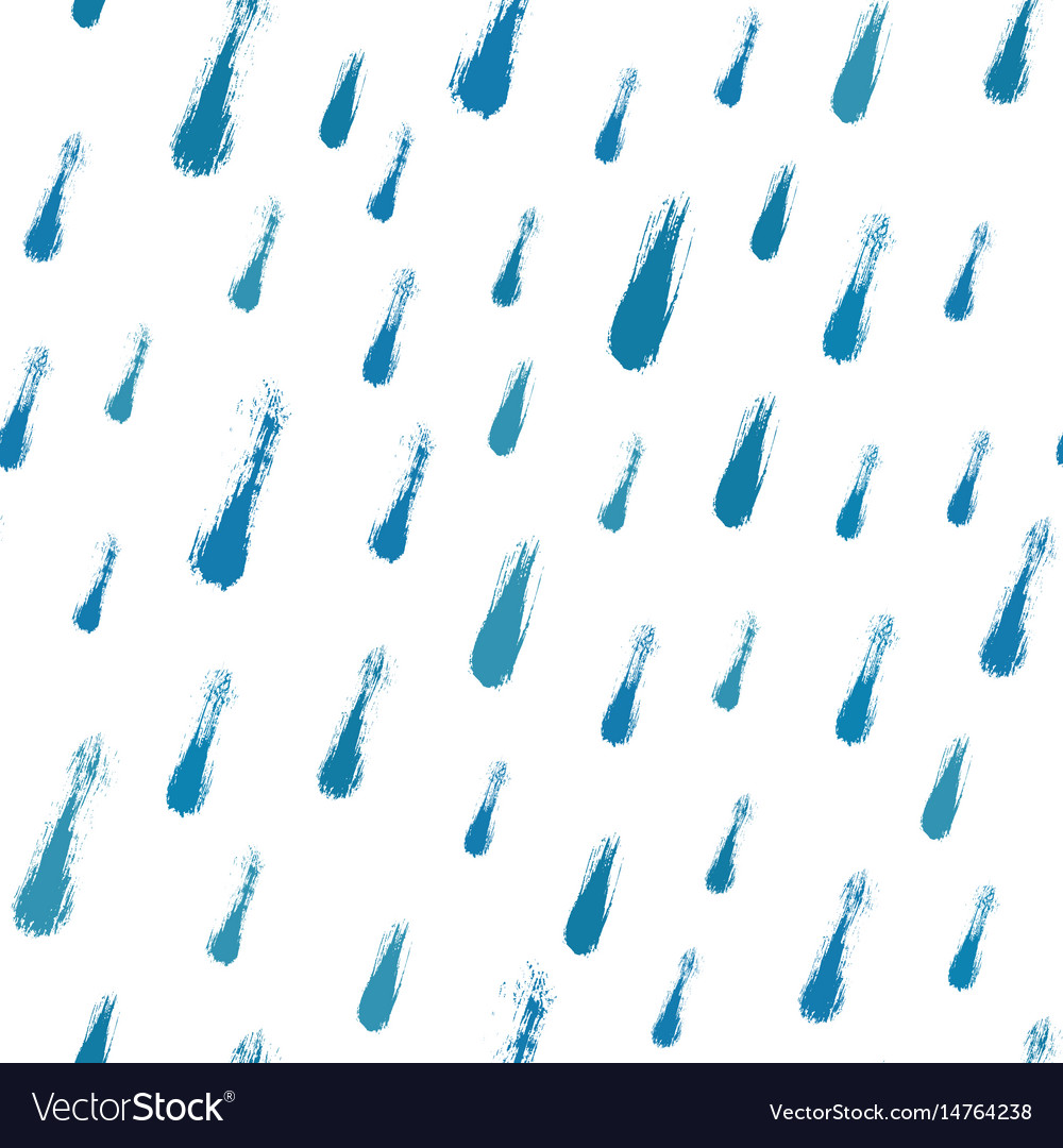 Painted rain pattern Royalty Free Vector Image