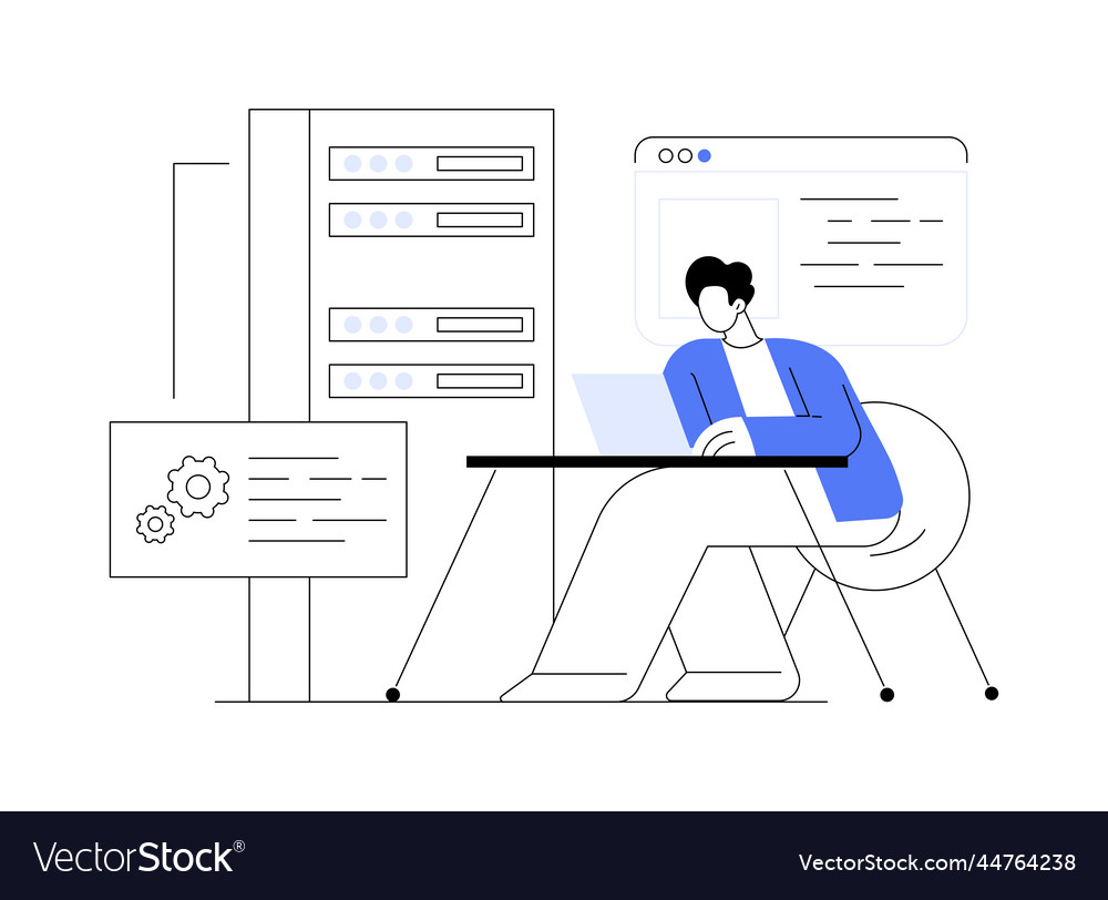 Php And Mysql Development Abstract Concept Vector Image