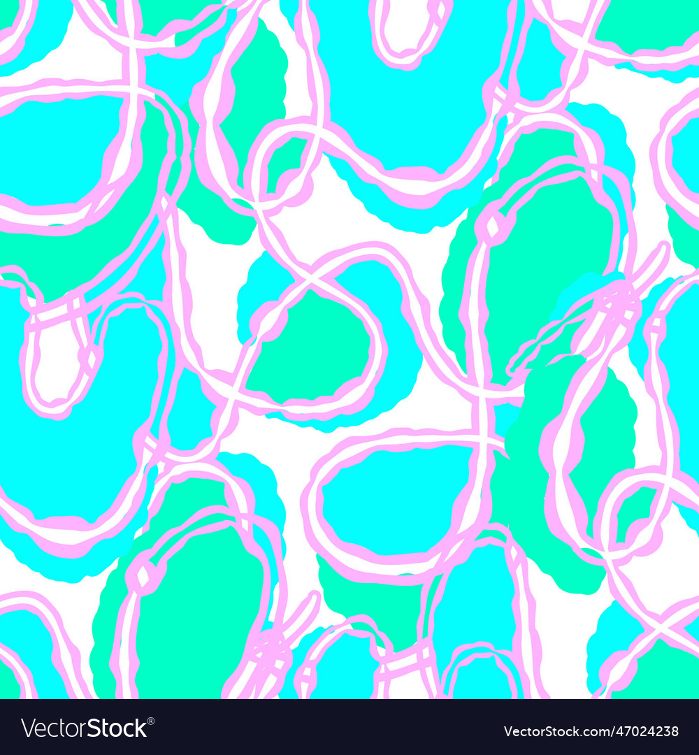 Seamless pattern with a simple abstract drawing Vector Image