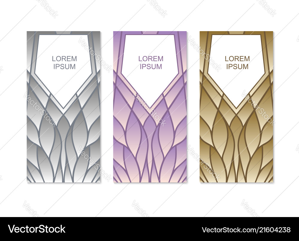 Set of modern banner design Royalty Free Vector Image
