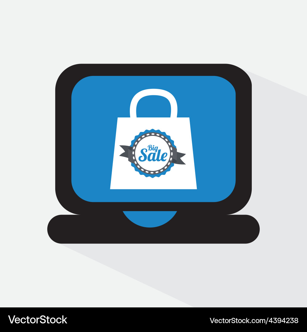 Shopping online Royalty Free Vector Image - VectorStock