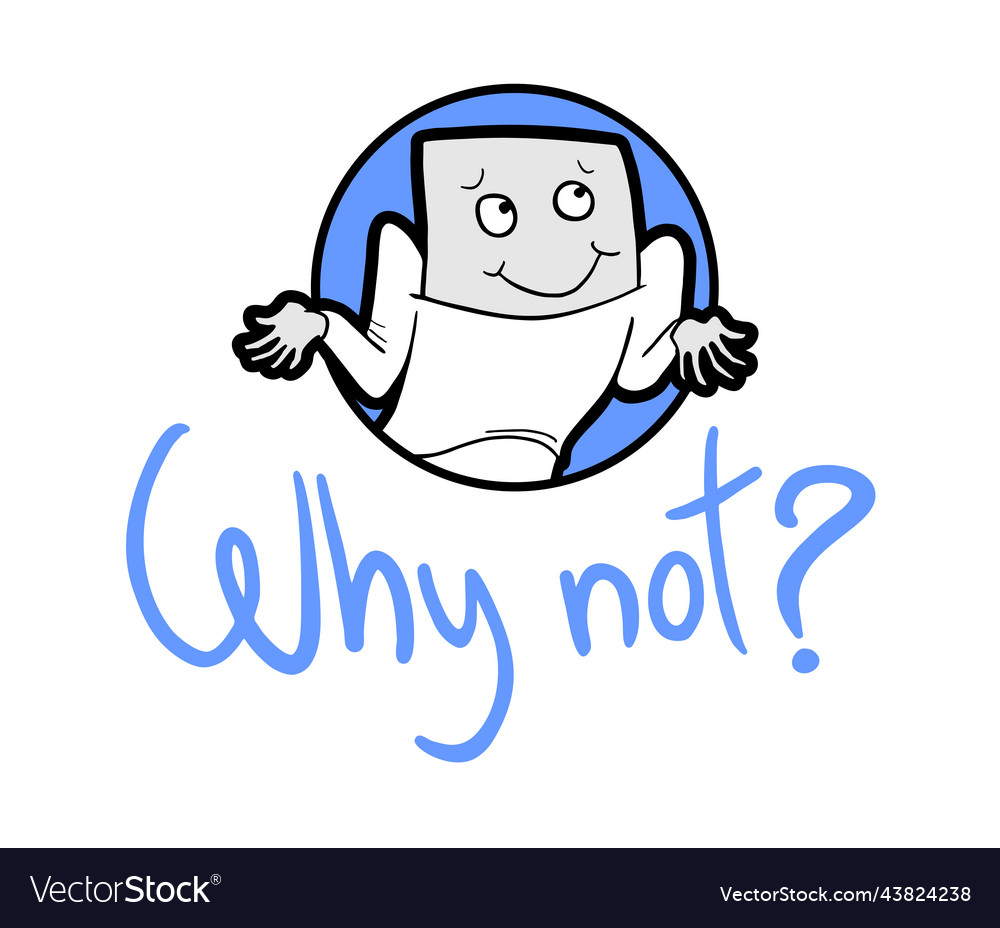 Why not message Royalty Free Vector Image - VectorStock