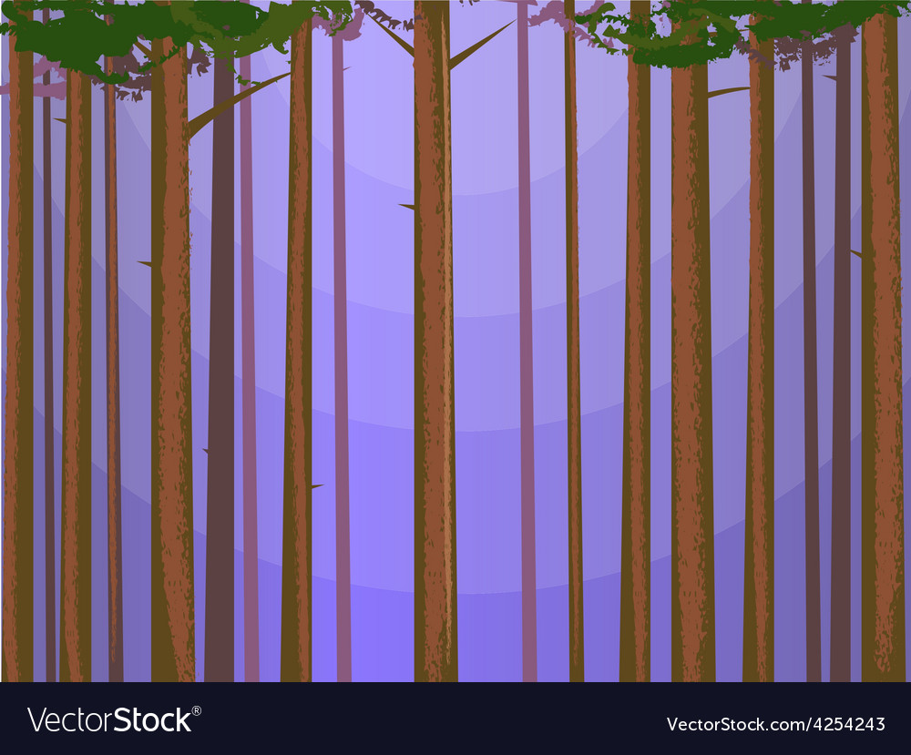 Abstract pine forest Royalty Free Vector Image