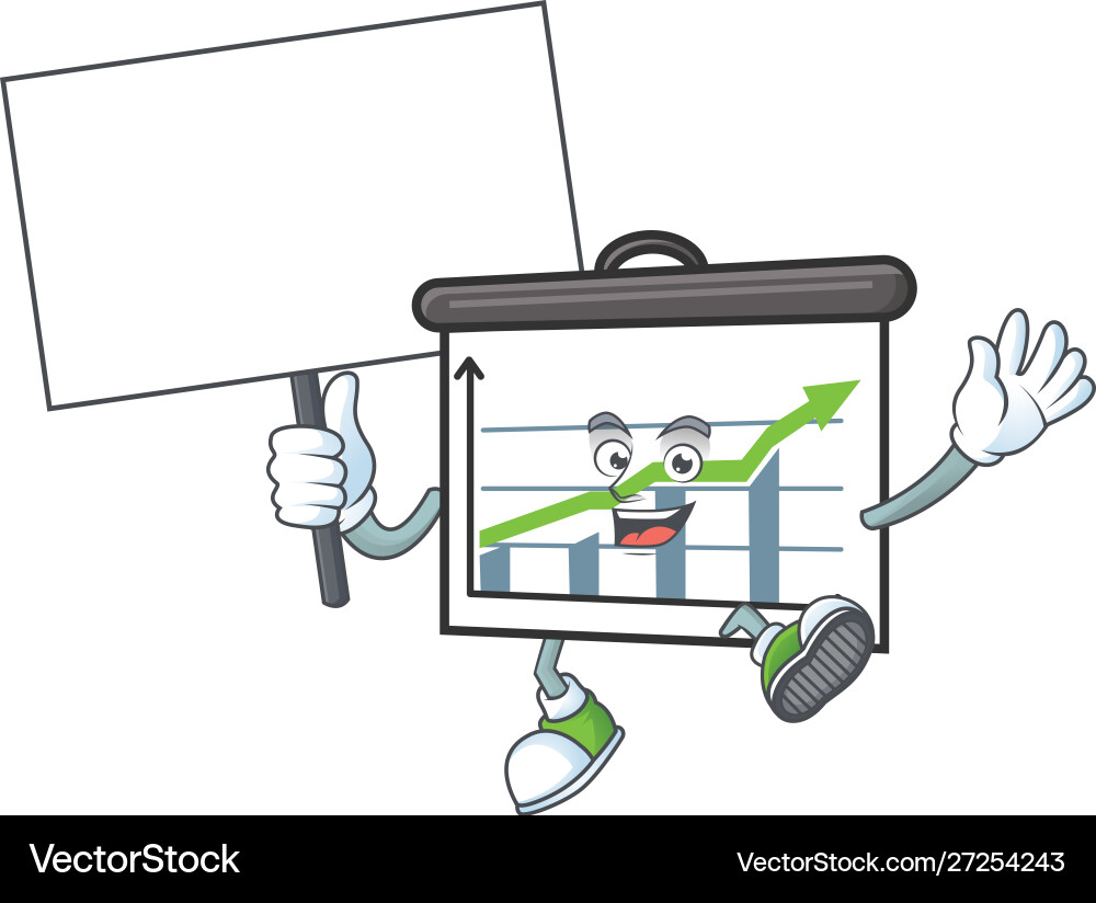 Bring board up graphic board character with mascot
