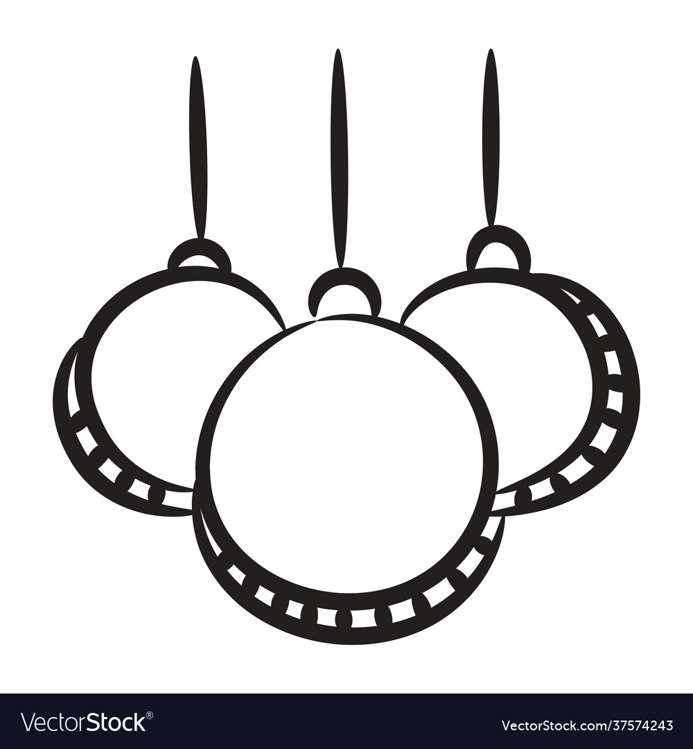Ceiling balls Royalty Free Vector Image - VectorStock