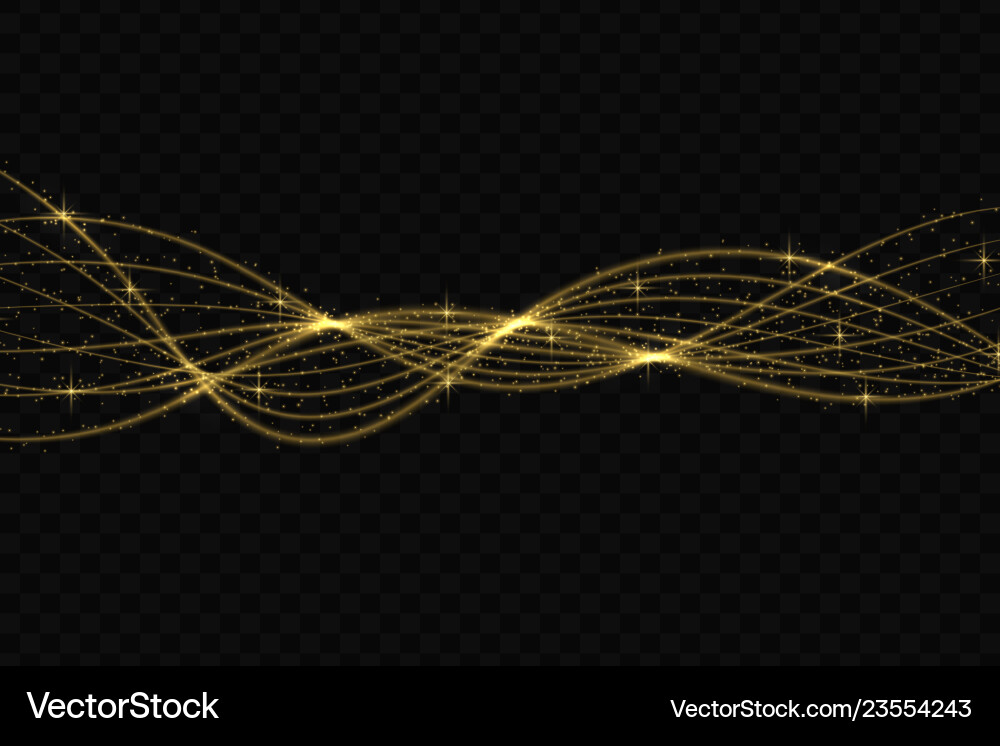 Gold glow light effect stars bursts with sparkles Vector Image