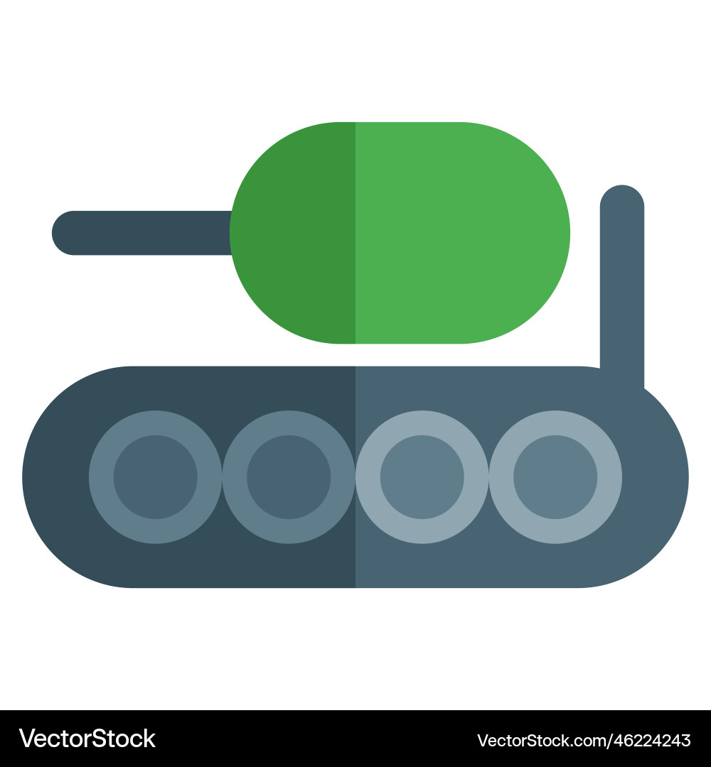 Military tank most powerful weapon Royalty Free Vector Image
