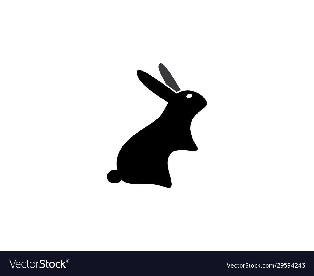 Rabbit icon design Royalty Free Vector Image - VectorStock