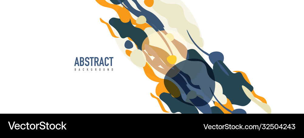 Trendy liquid style shapes abstract design Vector Image