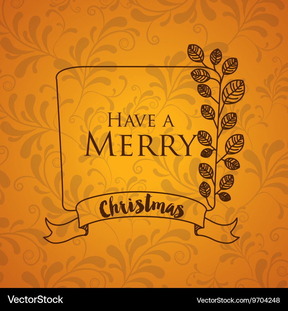 Christmas poster with isolated icon design Vector Image