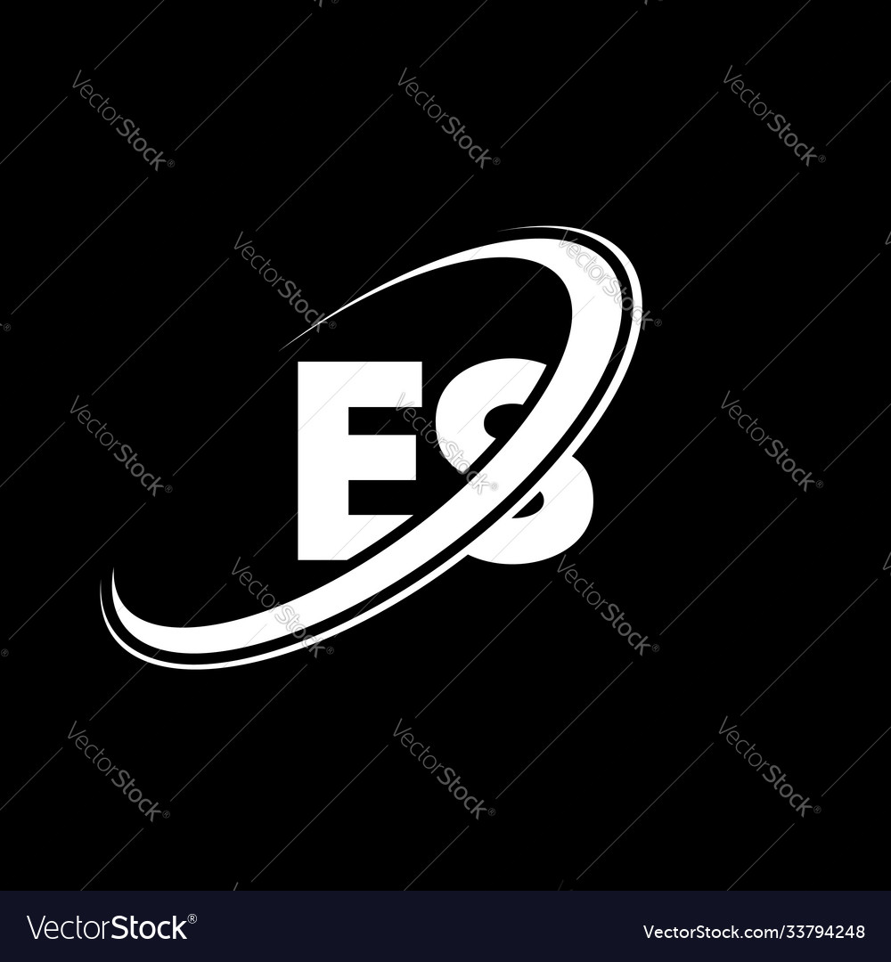 Es e s letter logo design initial Royalty Free Vector Image