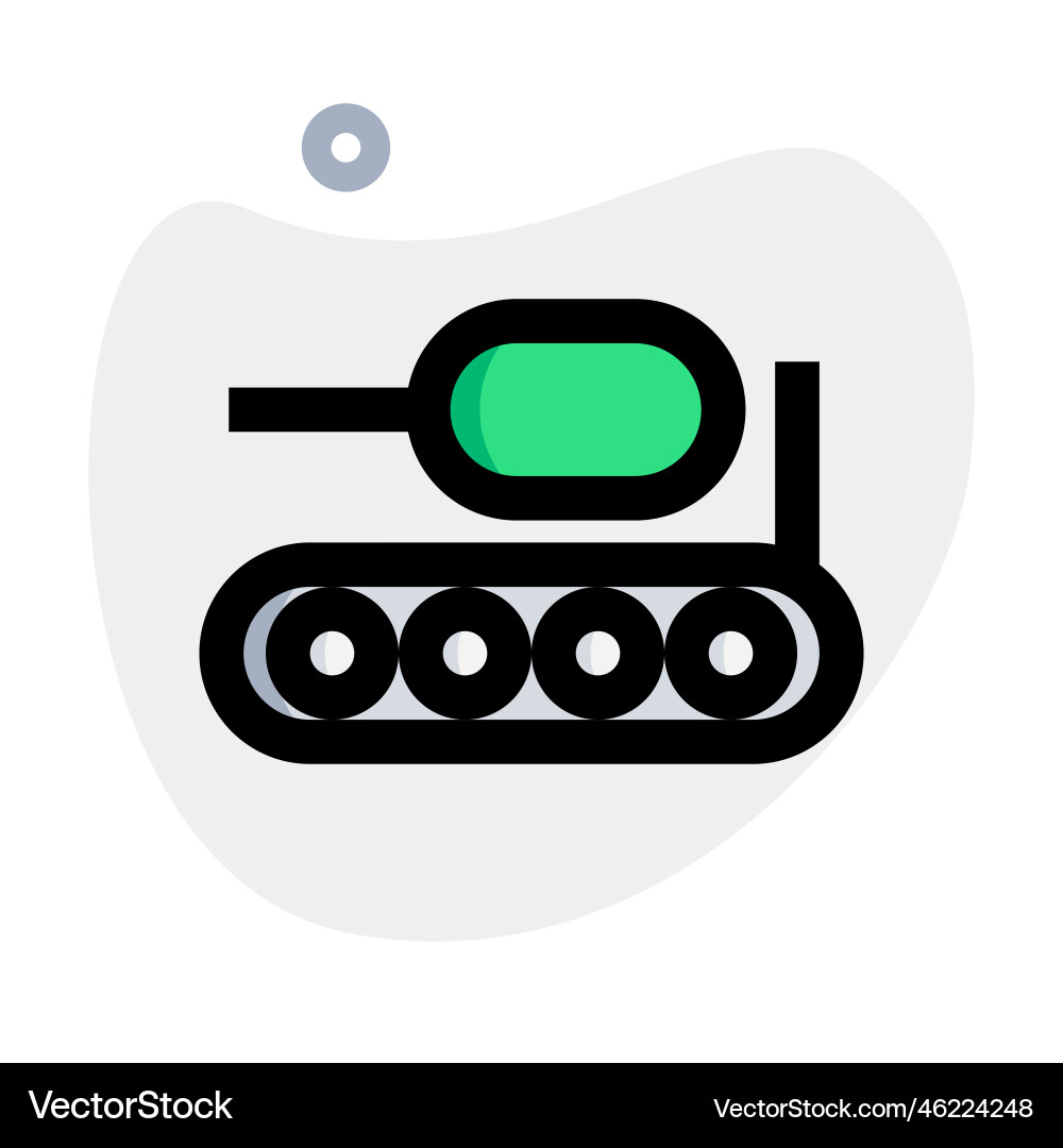 Military tank most powerful weapon Royalty Free Vector Image