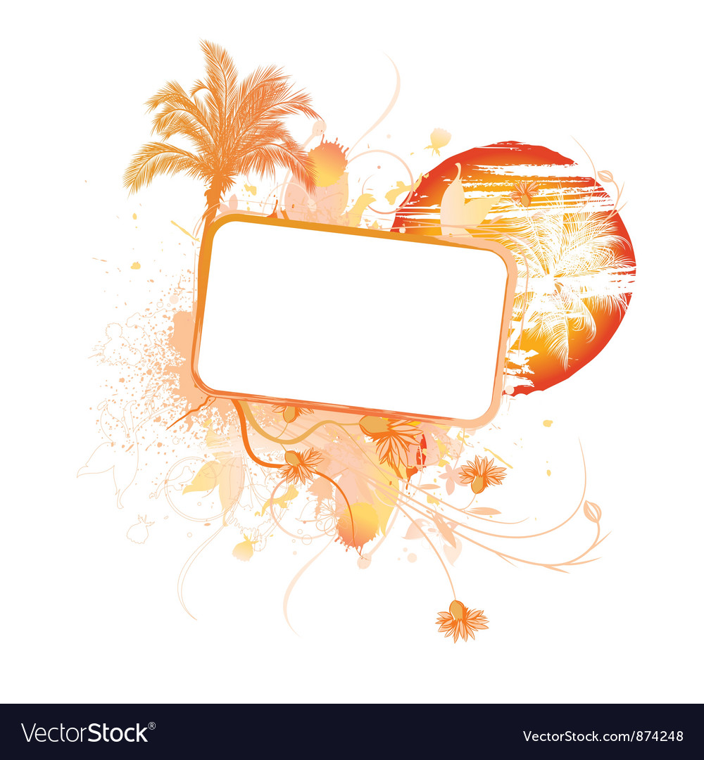 Summer frame Royalty Free Vector Image - VectorStock