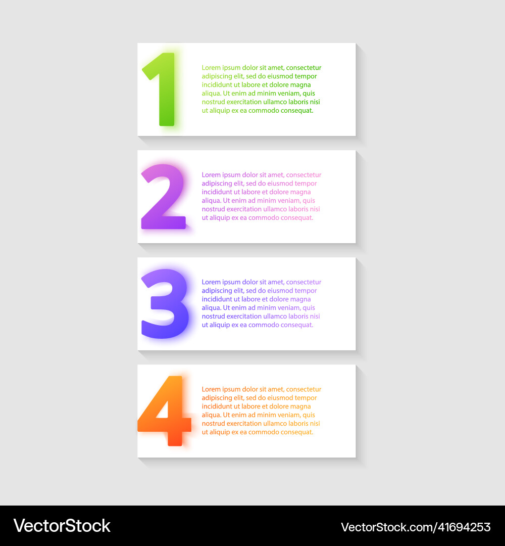 Business infographic template design with numbers Vector Image
