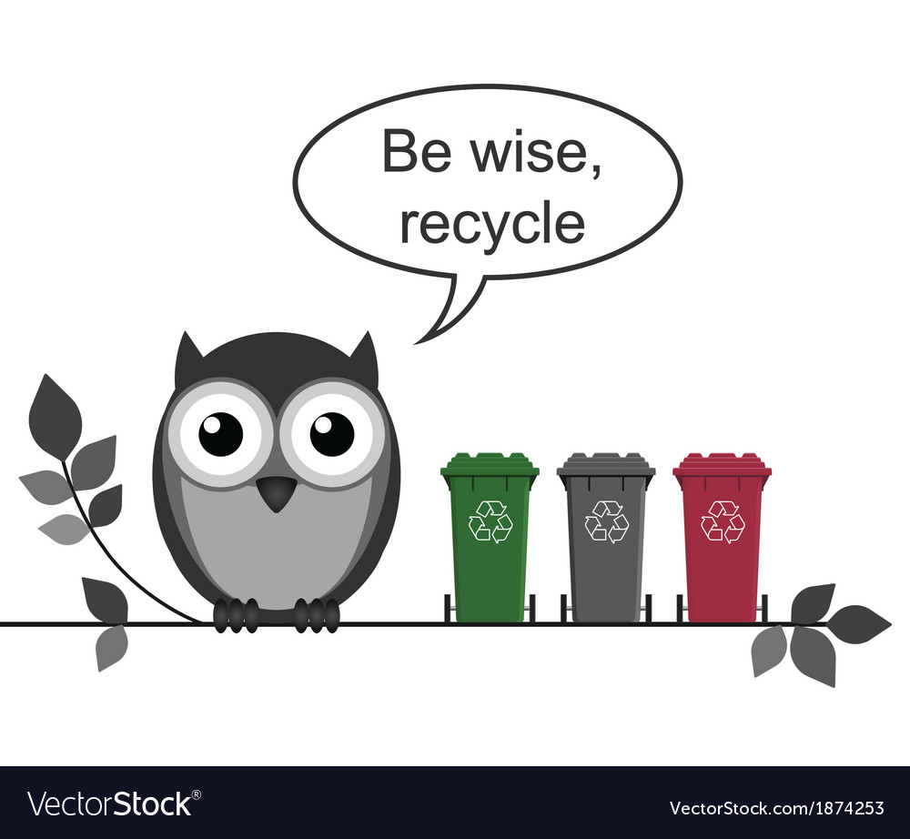 Recycle message Royalty Free Vector Image - VectorStock