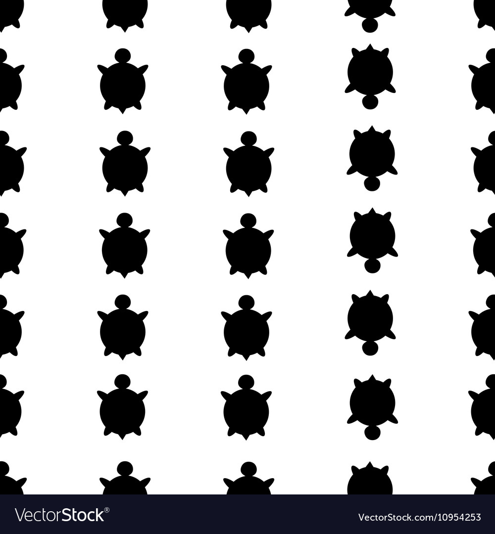 Seamless turtle pattern Royalty Free Vector Image