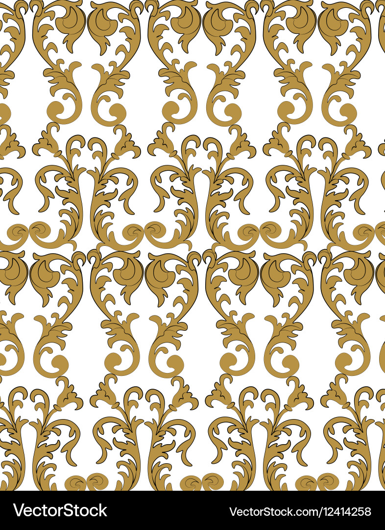 Classic style acanthus ornament Royalty Free Vector Image