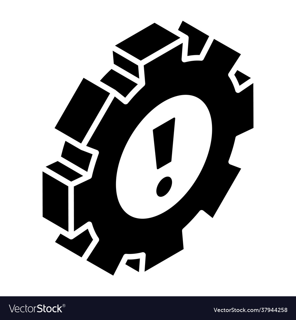 Configuration error Royalty Free Vector Image - VectorStock