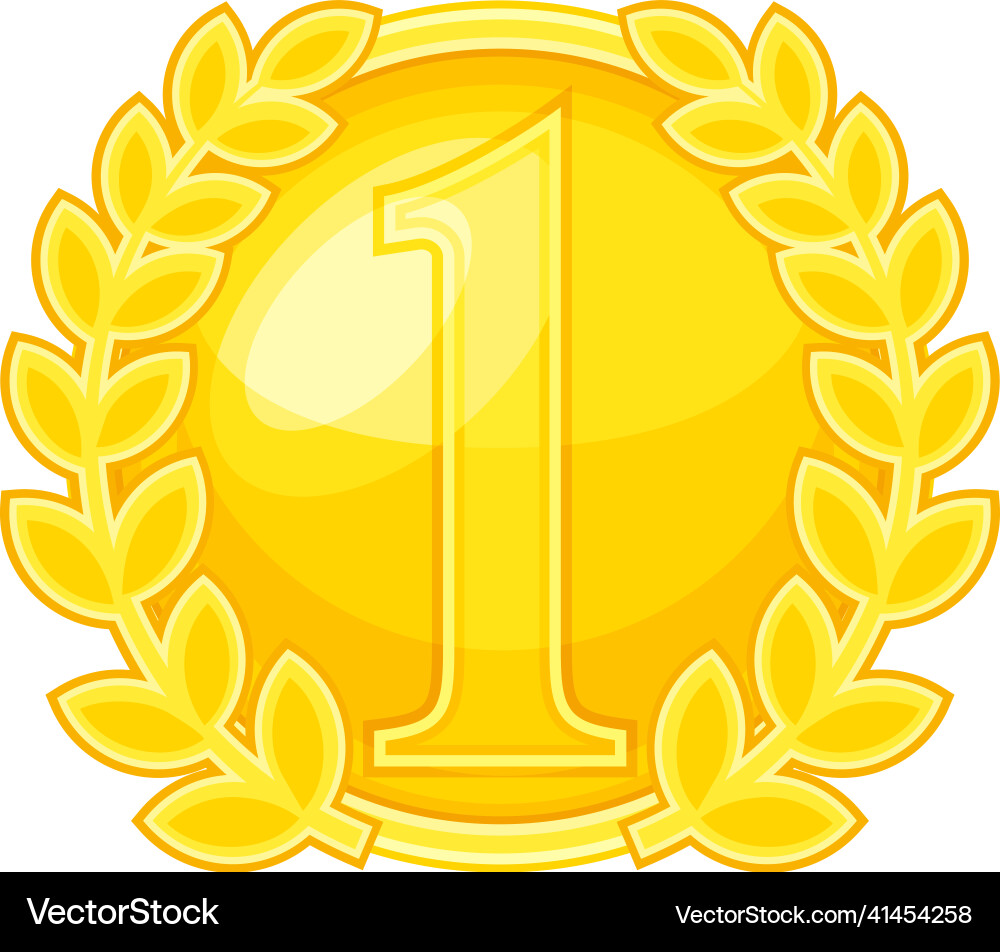 Golden award or distinction as token Royalty Free Vector