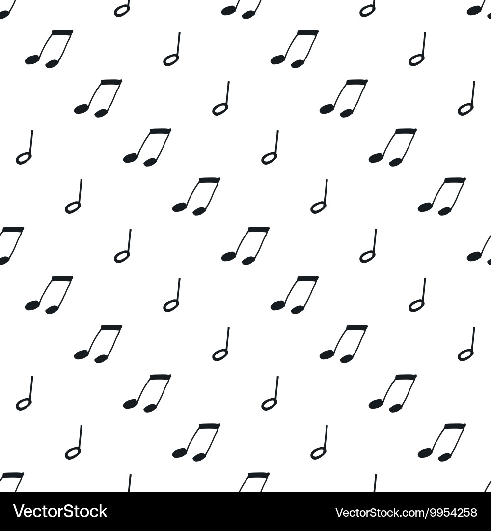 Seamless pattern with music notes Royalty Free Vector Image