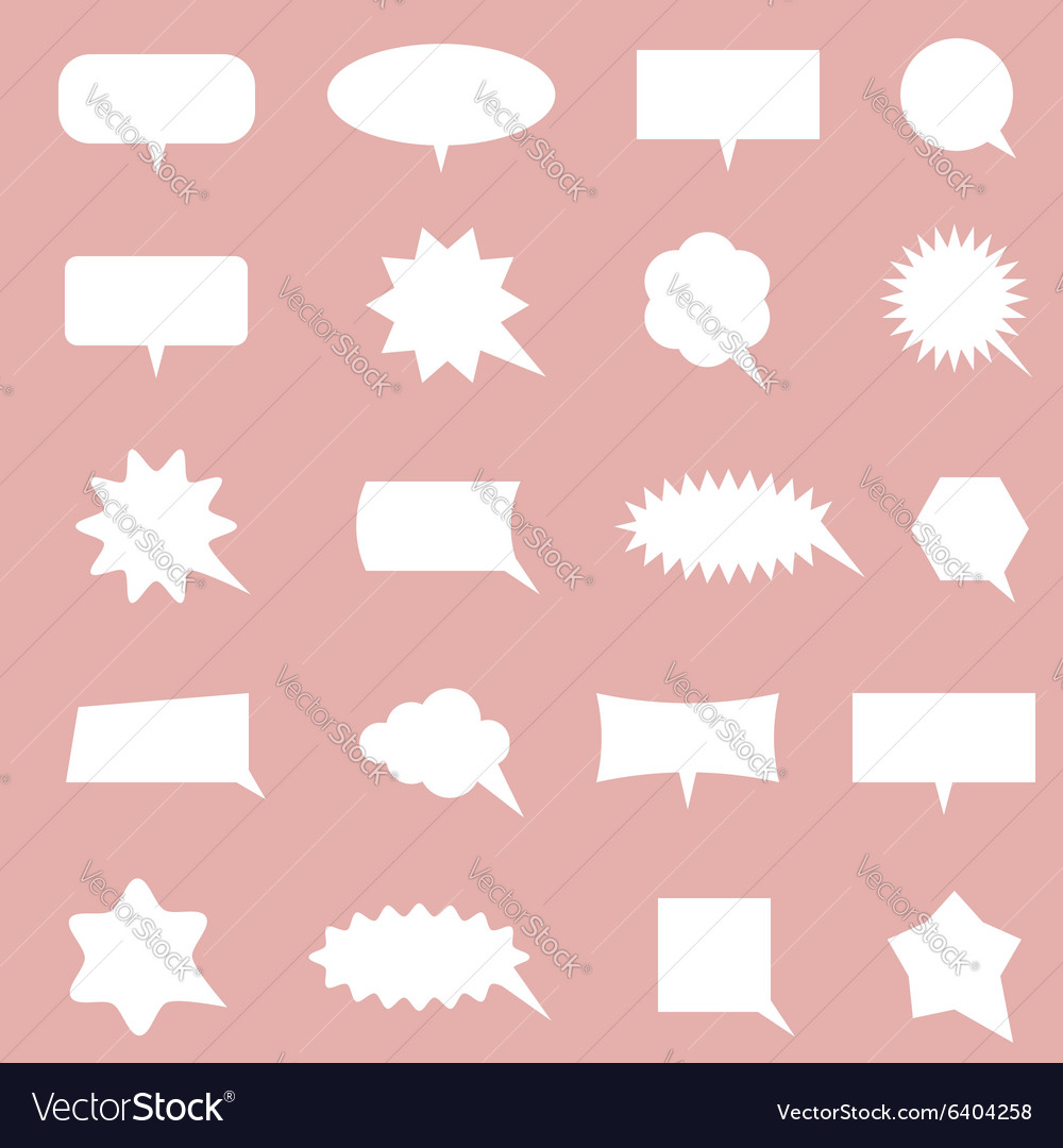 Speech bubble set Royalty Free Vector Image - VectorStock