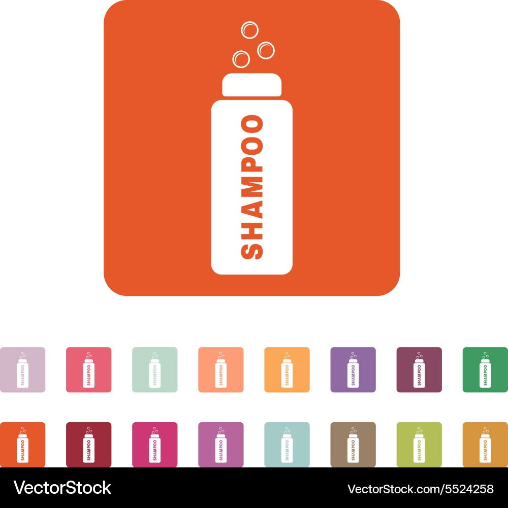 The shampoo icon Washing symbol Flat Royalty Free Vector