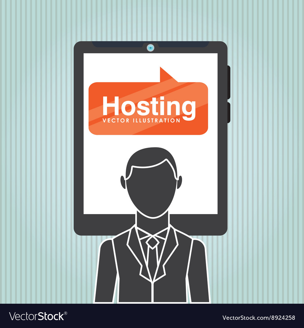 Web hosting design Royalty Free Vector Image - VectorStock